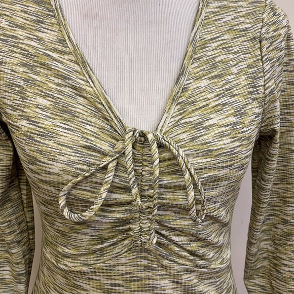 Lisa Says Gah | Dresses | New Lisa Says Gah Lotta Long Sleeve Ribbed Space Dye Minidress ...